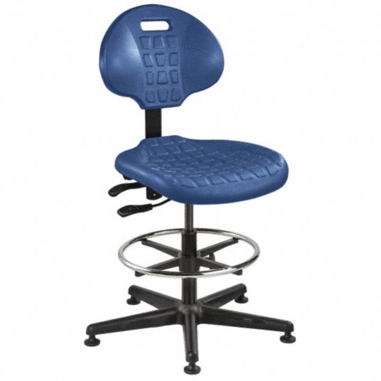Task Chair, Task Chair, Blue, Plastic, 21 in to 31 in Nominal Seat ...