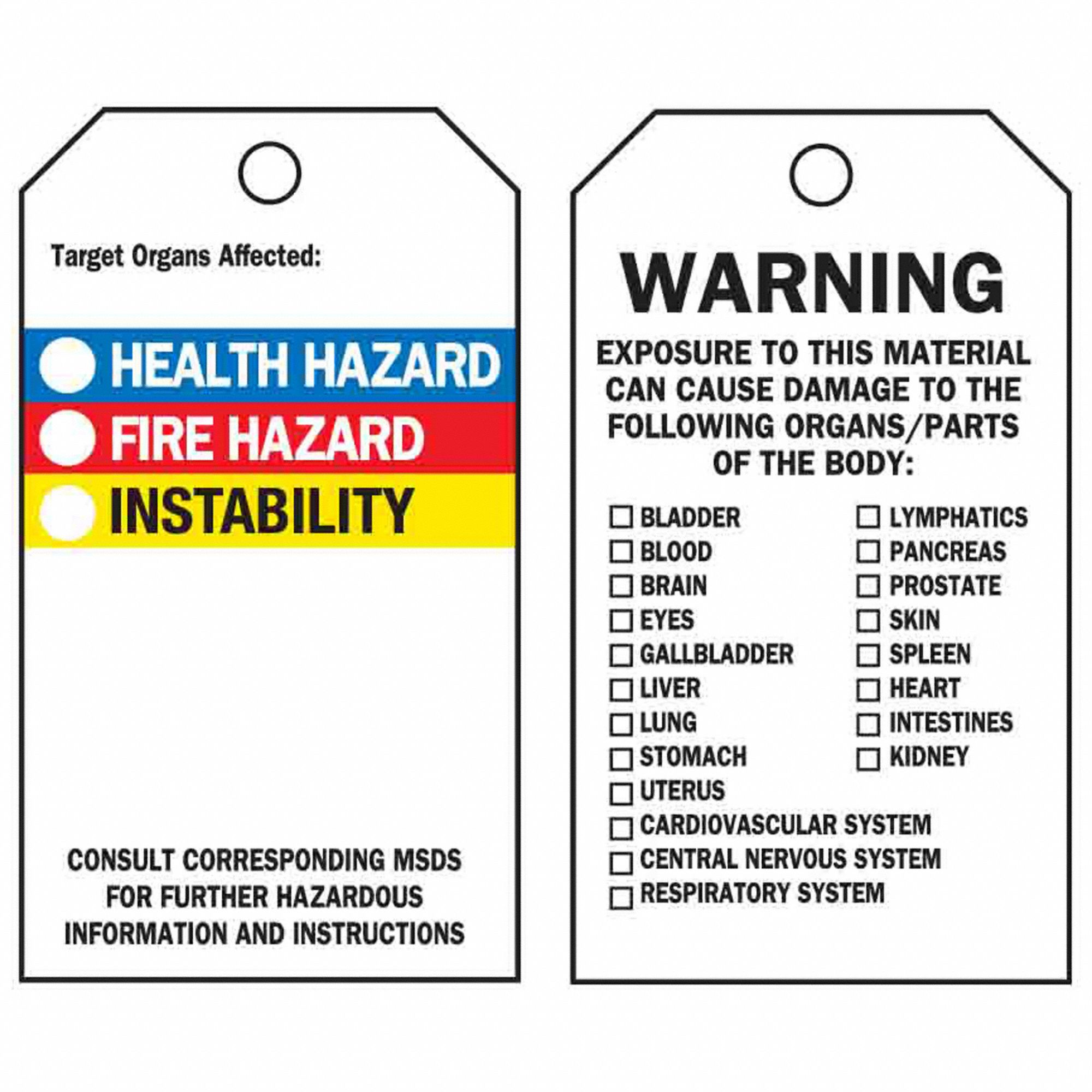 BRADY, Polyester, Rectangle, Tag - 8PHZ0|76229 - Grainger