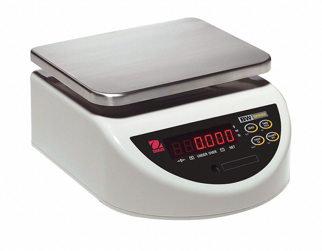 Compact Bench Scale, LED Scale Display, Weighing Units kg, g, lb - Grainger