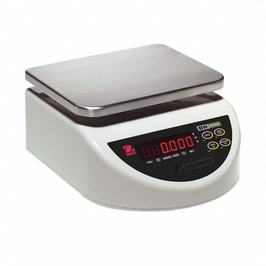 Compact Bench Scale, LED Scale Display, Weighing Units kg, g, lb - Grainger