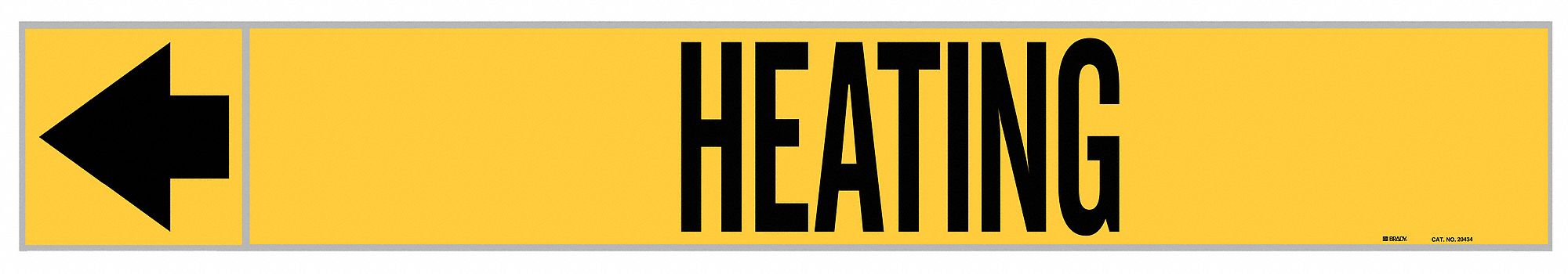 Heating, Yellow, Pipe Marker - 8PJU3|20434 - Grainger