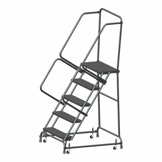 Rolling Ladder,Steel,50 In.H - Grainger