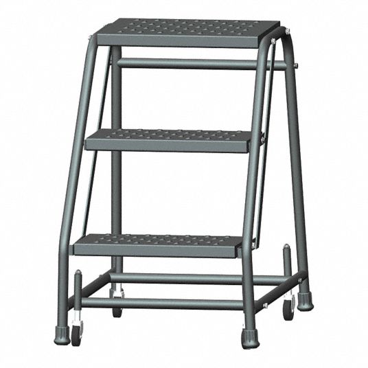Rolling Ladder,Steel,28-1/2 In.H - Grainger