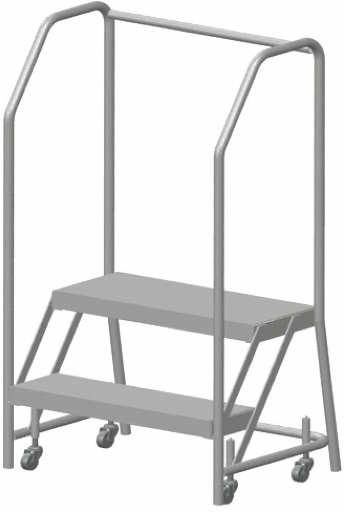 BALLYMORE, 1.6 ft Platform Ht, Assembled, Rolling Ladder - 8PL97 ...