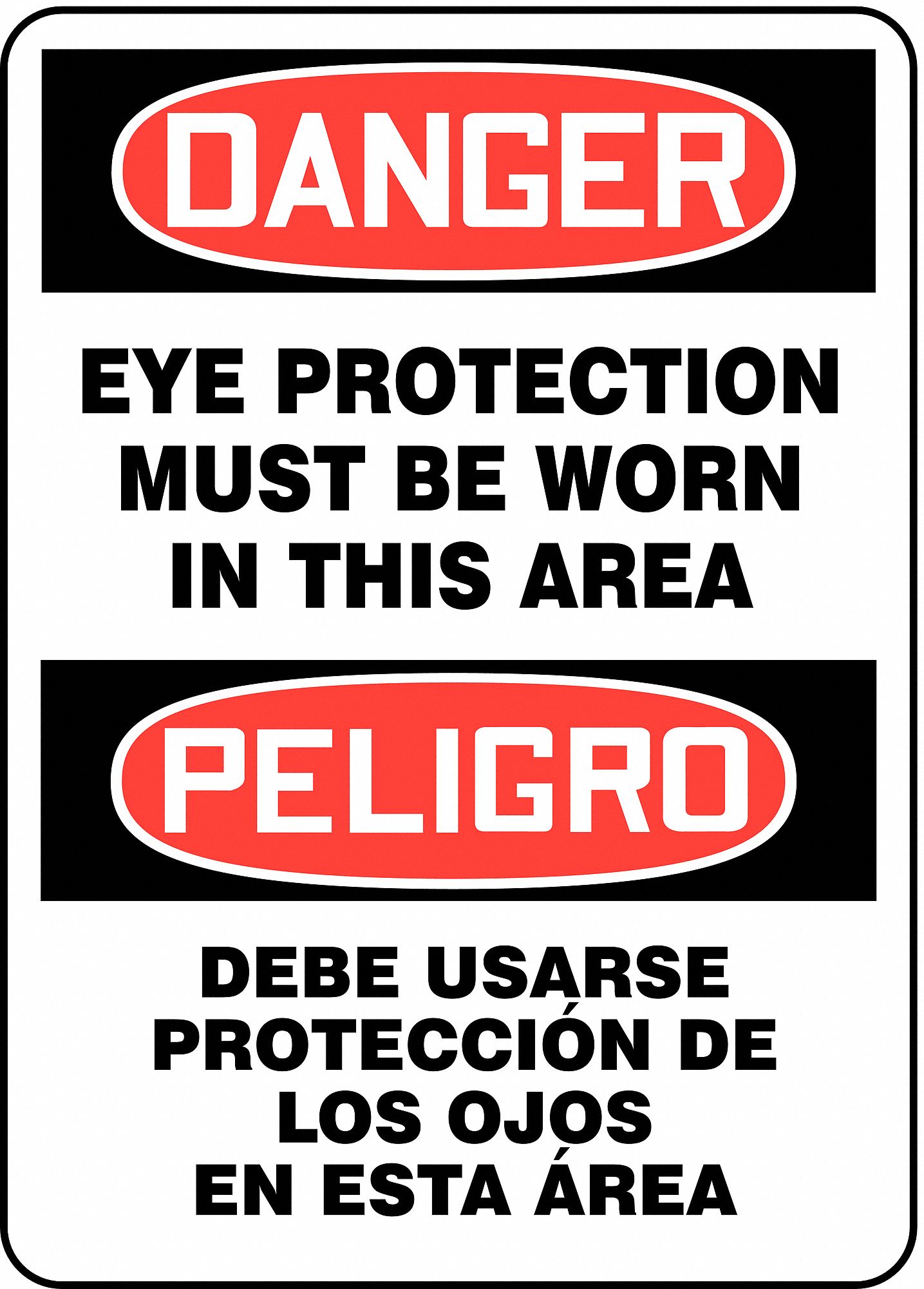 Spanish-Bilingual Danger Sign - Grainger