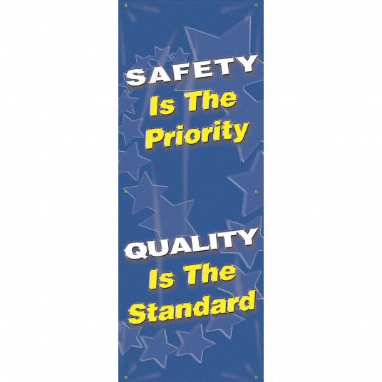 Poly Sheeting, 74 in x 28 in Nominal Sign Size, Safety Banner - 8PXH8 ...