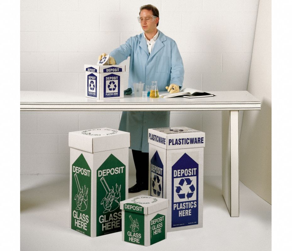 APPROVED VENDOR Caja p/Desechado Vidrio,Escritorio,PQ6 - Contenedor ...