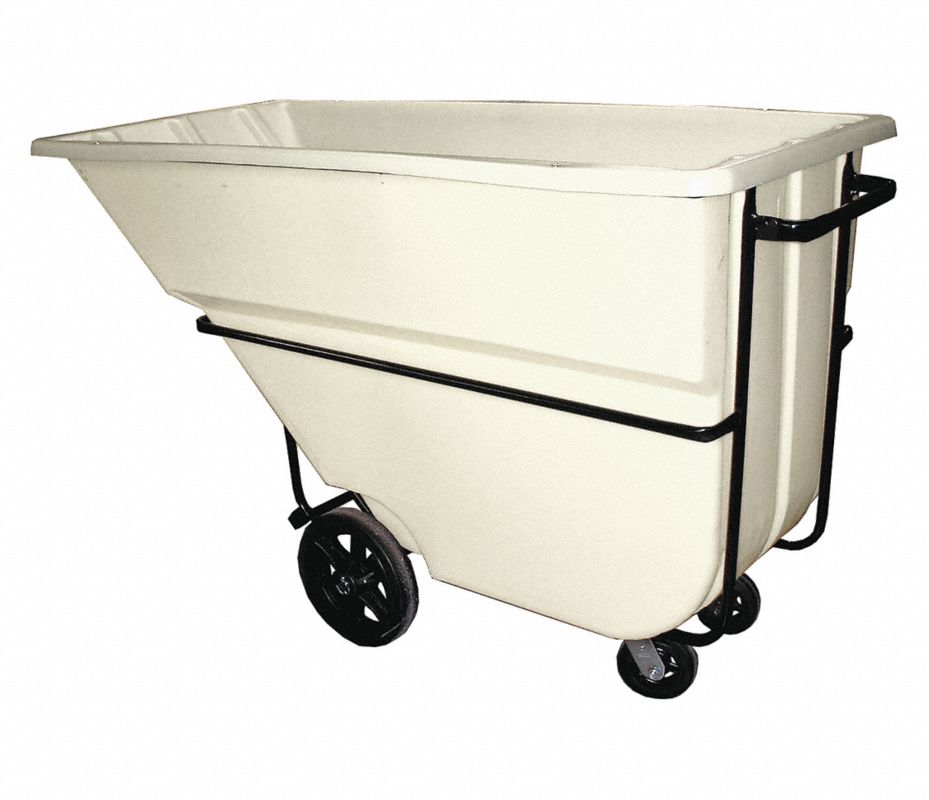 APPROVED VENDOR Contenedor de Volteo , Blanco , 2100 lb. - Contenedores ...