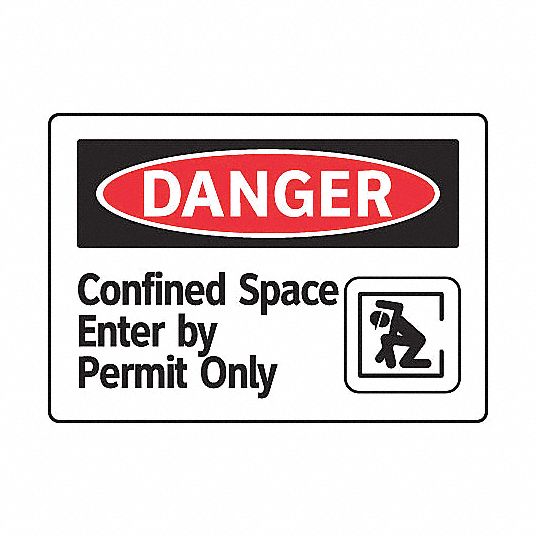 Vinyl, 7 in x 10 in Nominal Sign Size, Danger Sign - 9PWH1|S141FF ...