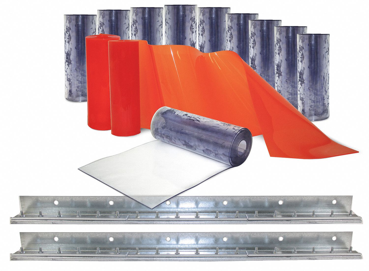 For 6 ft Opening Wd, For 6 ft Opening Ht, Vinyl Strip Door - 8RR51 ...