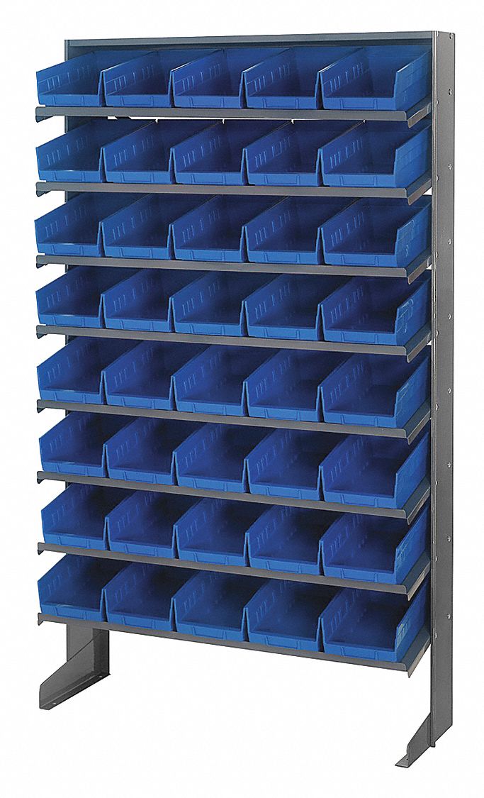 QUANTUM STORAGE SYSTEMS, 36 in x 12 in x 60 in, 1 Sided, Pick Rack ...