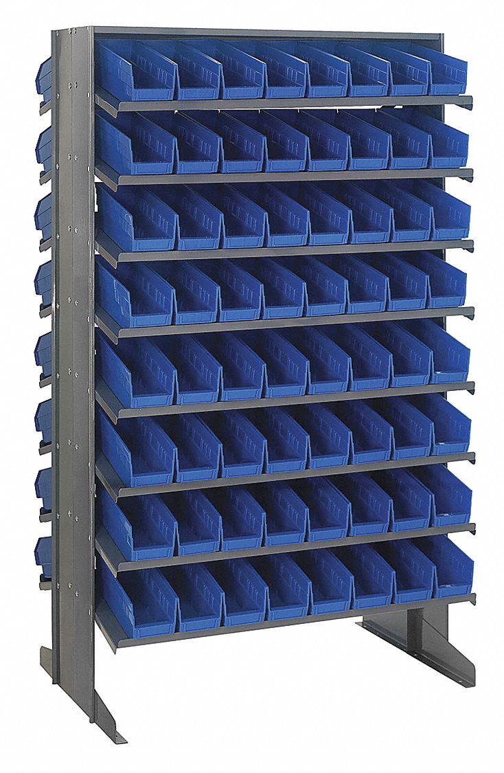 QUANTUM STORAGE SYSTEMS, 36 in x 24 in x 60 in, 2 Sided, Pick Rack ...