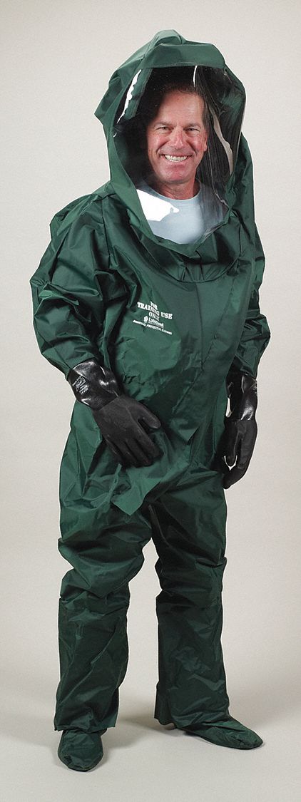 LAKELAND, Front, Green, Encapsulated Training Suit - 8RT16|95493-XL ...