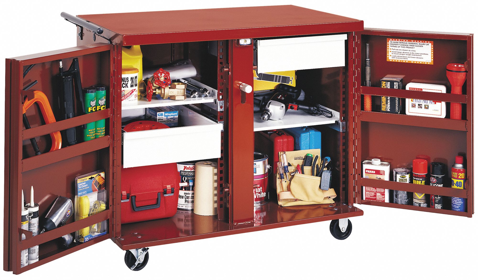 CRESCENT JOBOX, 26 7/8 in Overall Wd, 26 7/8 in Overall Dp, Jobsite ...