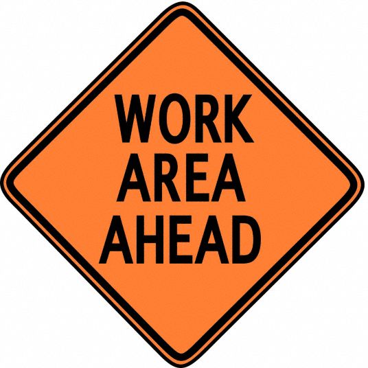 48 in x 48 in Nominal Sign Size, Polyester, PVC, Traffic Sign - 9EEJ2 ...