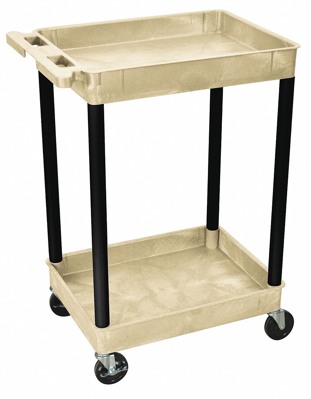 Utility Cart, 300 lb Load Capacity, Number of Shelves 2, 24 in x 18 in ...
