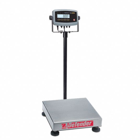Platform Bench Scale, LCD Scale Display, Weighing Units lb - Grainger