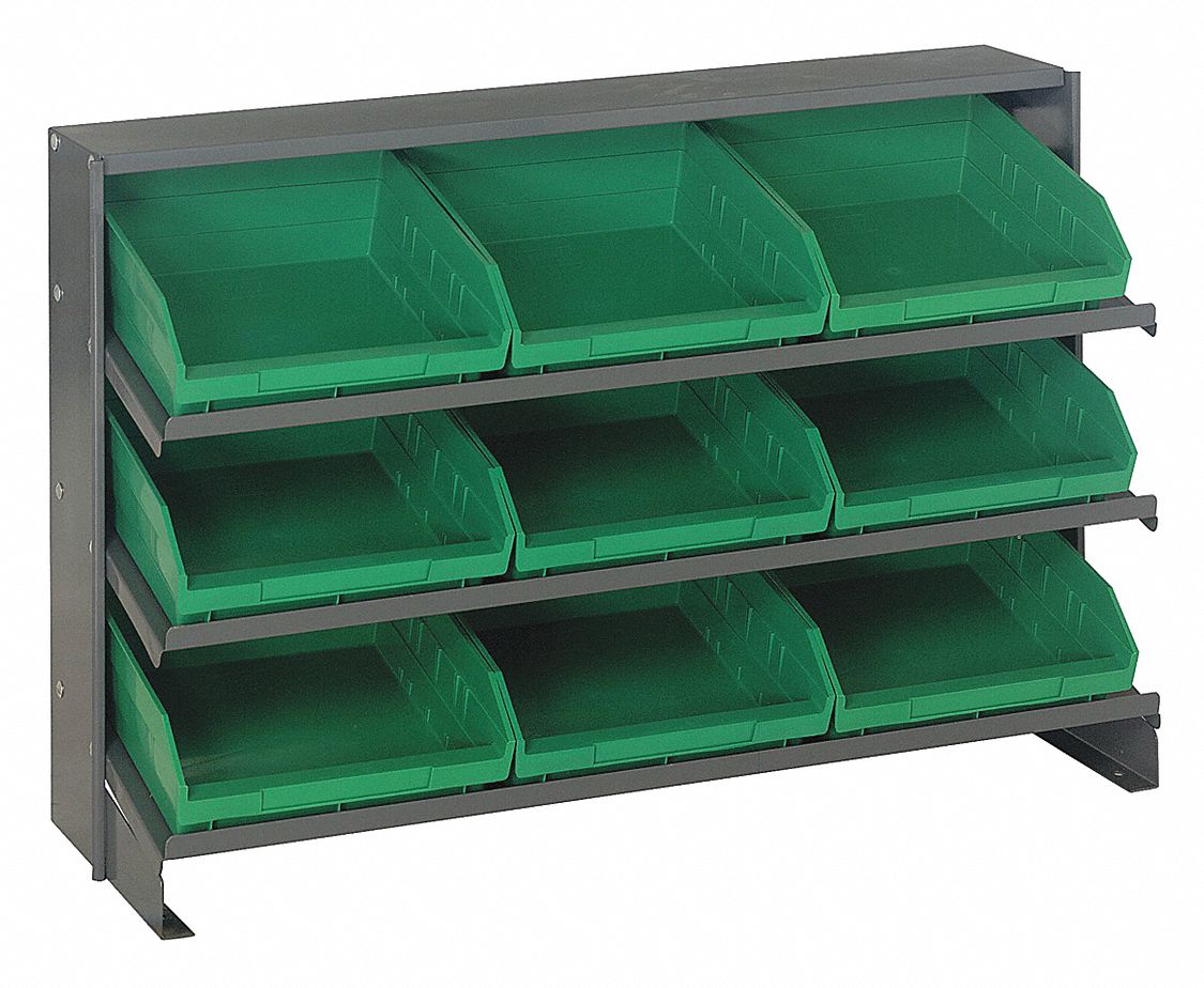 QUANTUM STORAGE SYSTEMS, 36 in x 12 in x 21 in, 1 Sided, Bench Pick ...