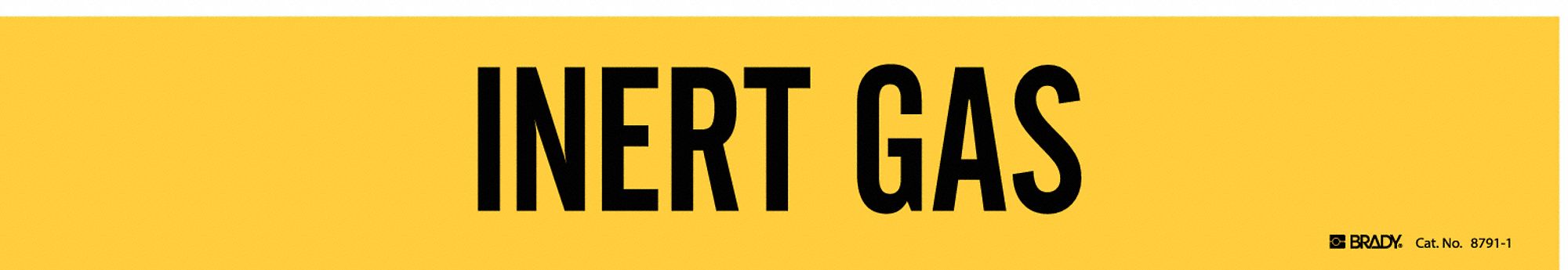 Inert Gas, Yellow, Pipe Marker - 8TM94|8791-1 - Grainger