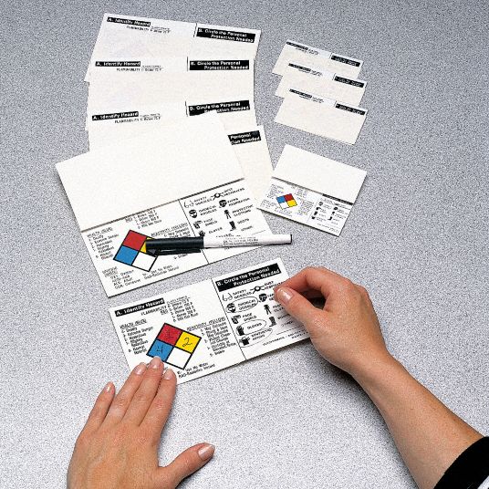 ELECTROMARK Self-Laminating NFR Label, 3" x 5" Size, PK 25 - 9CEX9 ...