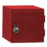 EQUIPTO, 12 in x 12 in x 12 in, 1 Tiers, Box Locker - 8TMV3|121212 RED ...