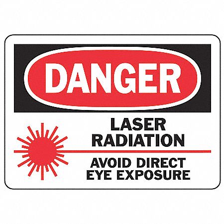 Danger Sign, Laser Radiation Avoid Direct Eye Exposure, Header Danger ...