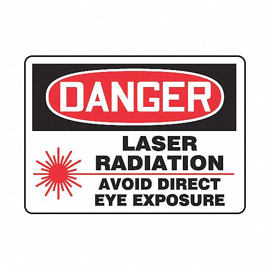 Danger Sign, Laser Radiation Avoid Direct Eye Exposure, Header Danger ...