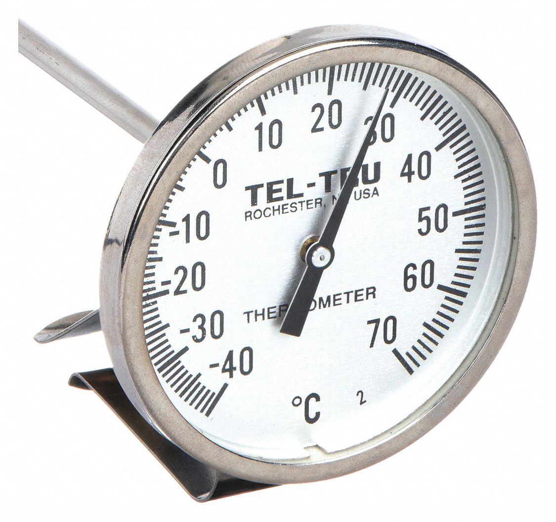 TEL-TRU, -40°C to 70°C, +/- 1% Accuracy, Laboratory Dial Thermometer ...