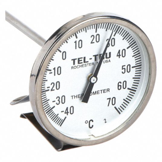 TEL-TRU, -40°C to 70°C, +/- 1% Accuracy, Laboratory Dial Thermometer ...