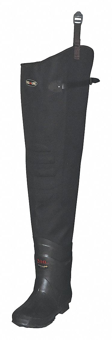 Hip Wader, Men's, 11, Plain, Dark Brown, 31" Inseam, 1 PR - Grainger