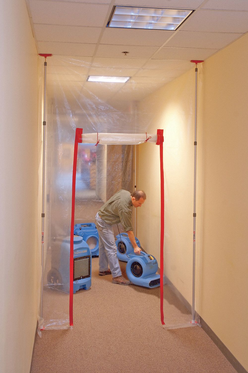 ZIPWALL Dust Barrier System, With Case - 8TUH9|4PL - Grainger