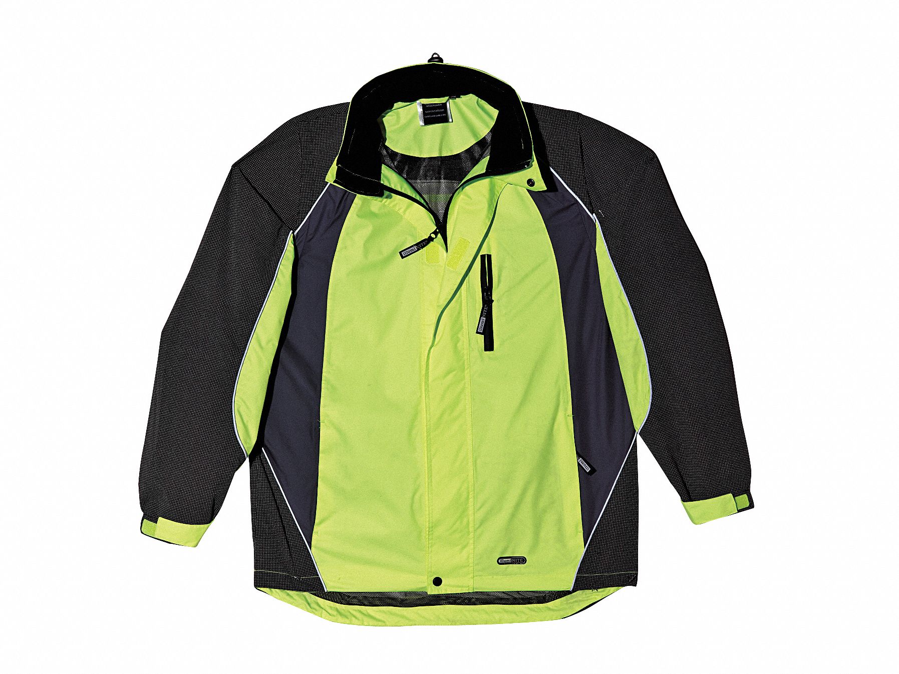 ILLUMINITE, Men's, Jacket Garment, Jacket - 8ZHL3|81709-M BLACK/LIME ...