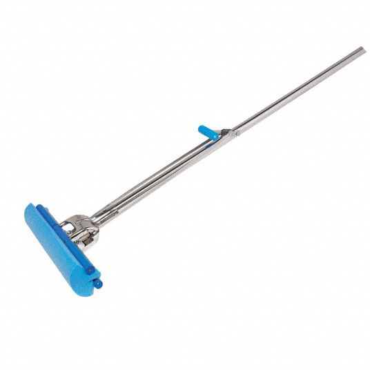 ROLL-O-MATIC, Silver, Blue, Sponge Mop - 8UJ47|118550 - Grainger