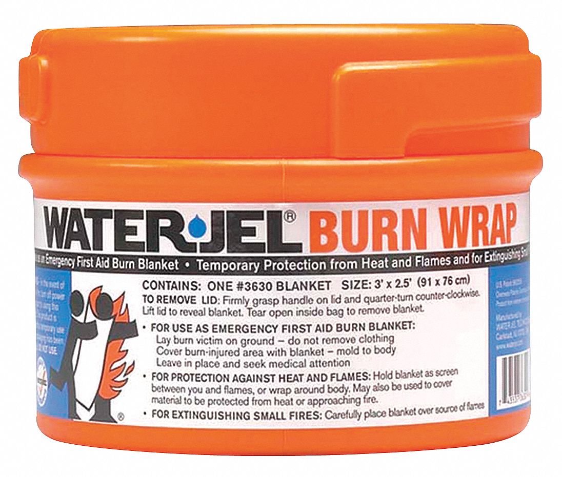 Burn Wrap, Gel, Can, 30" x 36" - Grainger
