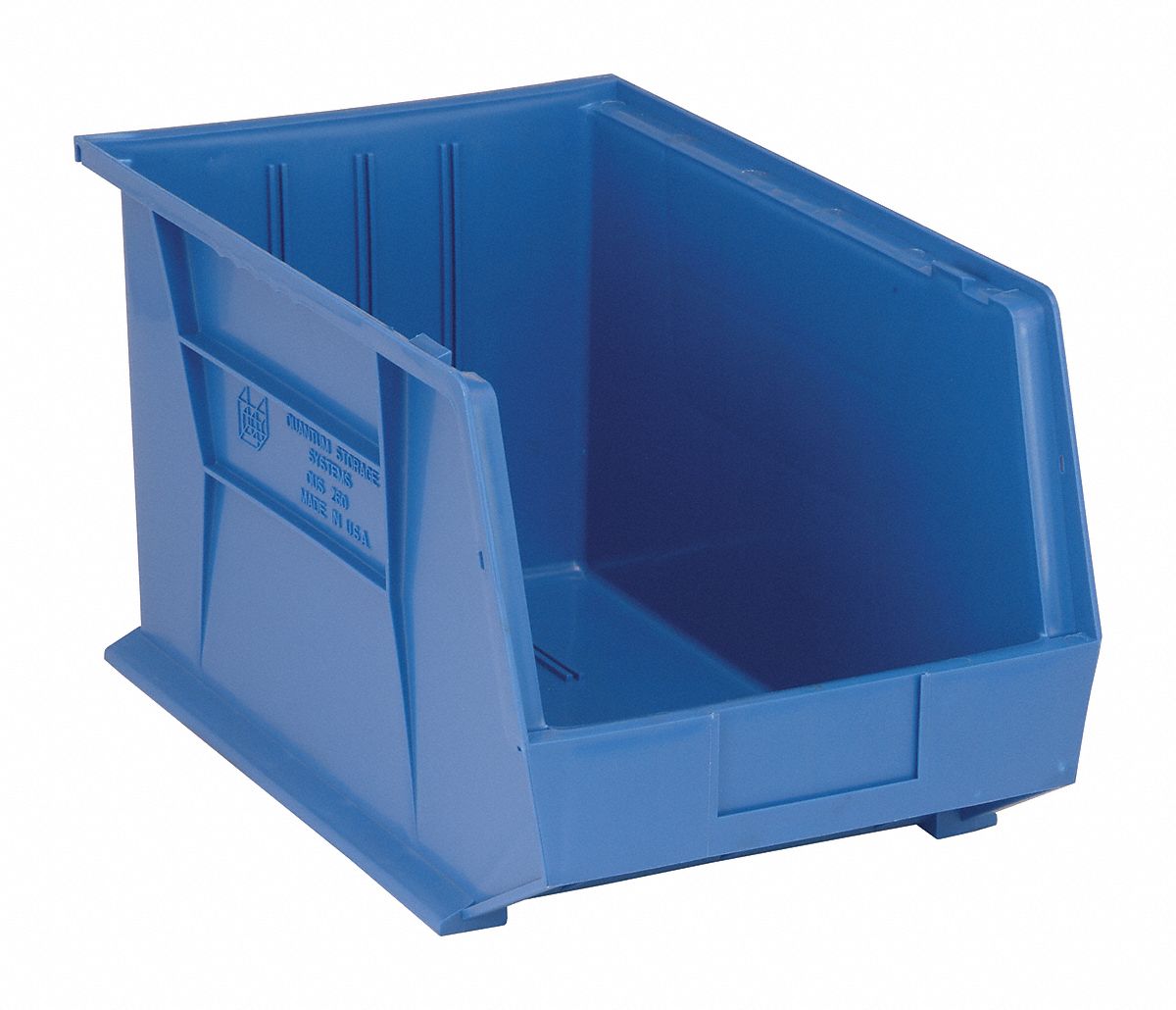 QUANTUM STORAGE SYSTEMS, 11 in x 18 in x 10 in, Blue, Hang and Stack ...