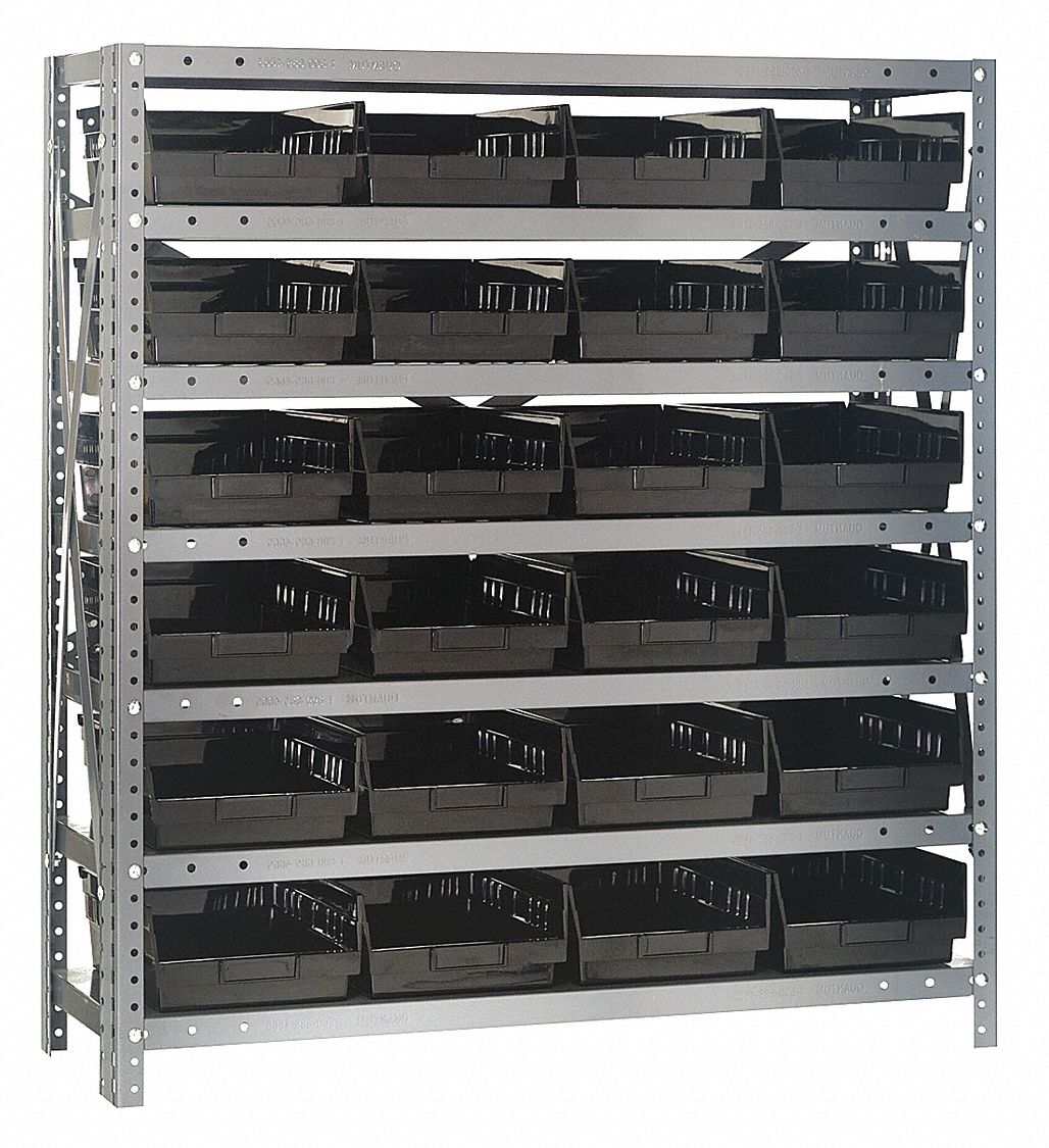 QUANTUM STORAGE SYSTEMS, 36 in x 18 in x 39 in, 1 Sided, Bin Shelving ...