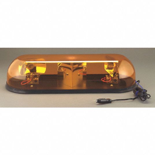 Rotating Mini Light Bar,23" L,Amber - Grainger