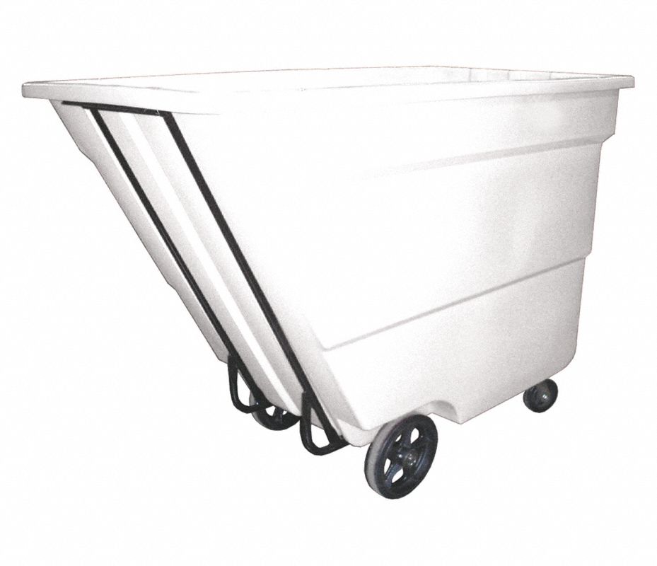 GRAINGER APPROVED Contenedor de Volteo,Blanco,1700 lb. - Contenedores ...