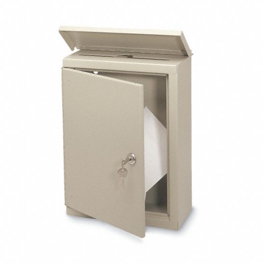 Mail Drop Box,15x11x5 In,Beige - Grainger