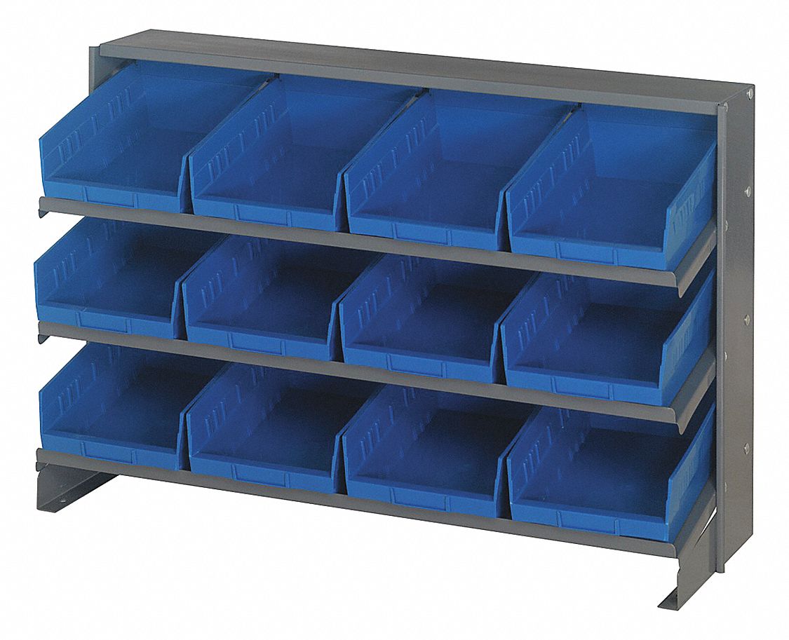 QUANTUM STORAGE SYSTEMS, 36 in x 12 in x 21 in, 1 Sided, Bench Pick ...