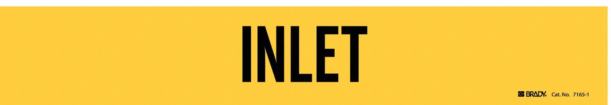 Inlet, Yellow, Pipe Marker - 8UTR1|7165-1 - Grainger