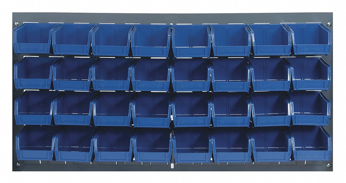 QUANTUM STORAGE SYSTEMS, 20 in x 36 in x 1/4 in, 1 Sides, Louvered ...