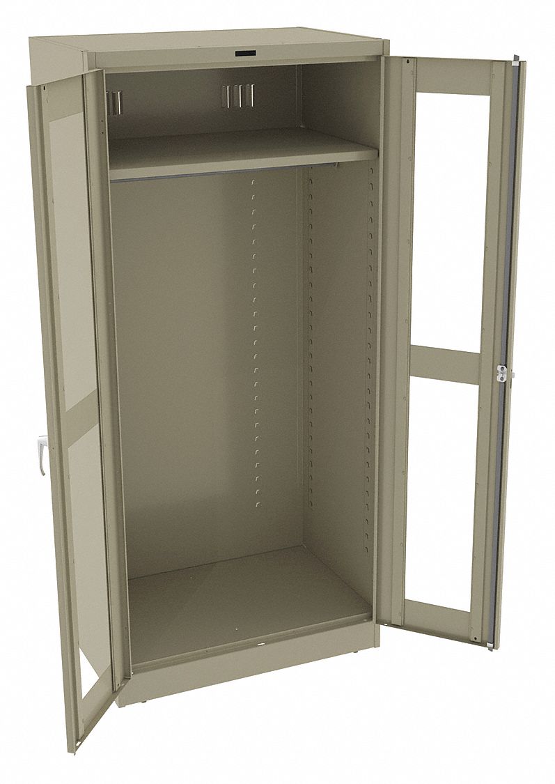 TENNSCO Storage Cabinet: 36 in x 24 in x 78 in, 1 Adj Shelf, Swing ...