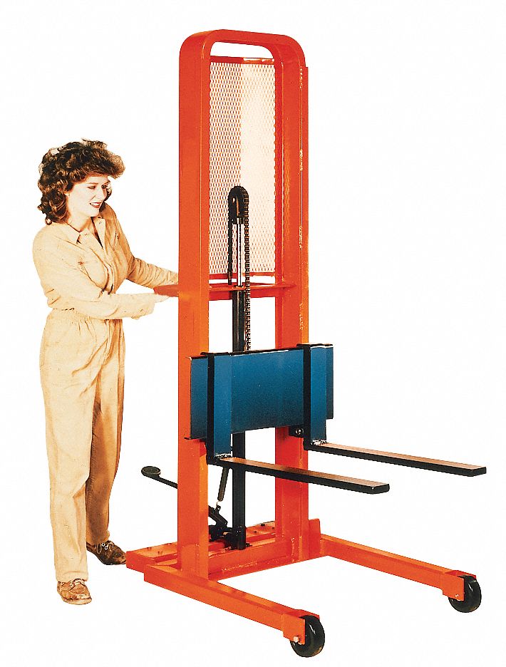 Hydraulic Stacker, 1000 lb Load Capacity - Grainger