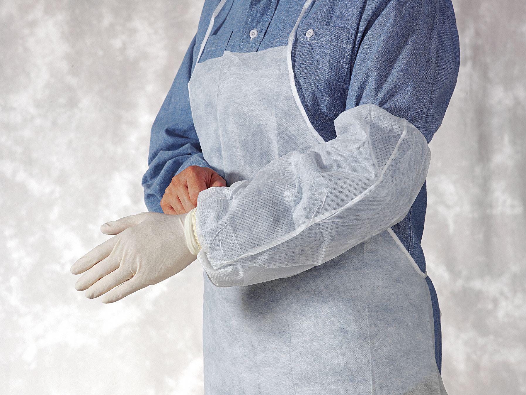 Disposable Sleeves, White, PK 100 - Grainger