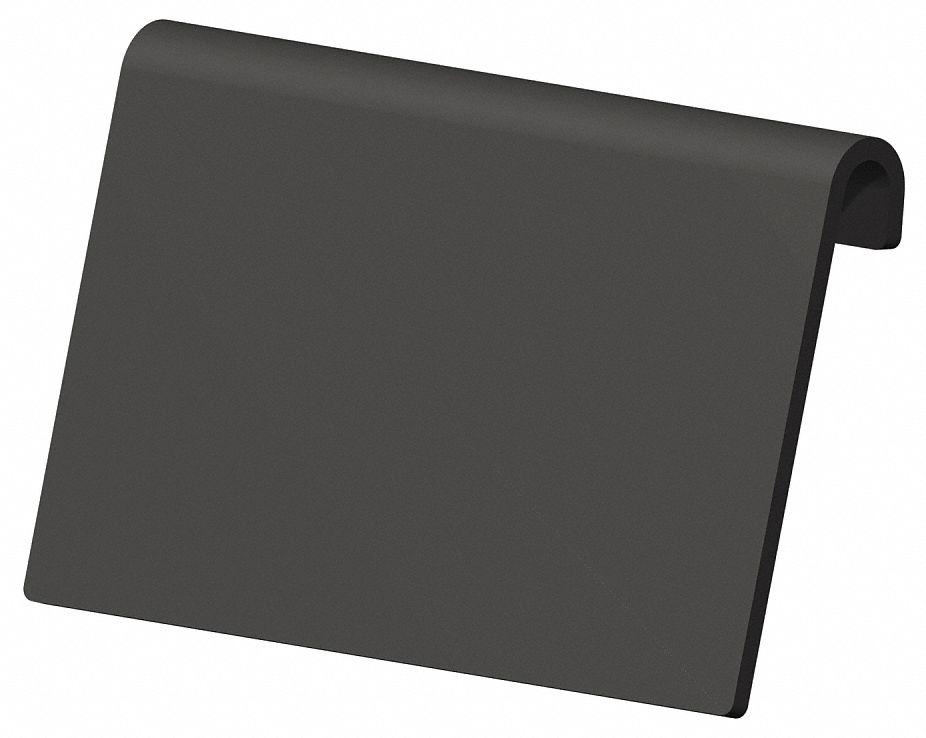 AKRO-MILS Label Holder: 4 in x 2 3/8 in, Black, Adhered, 24 Label ...