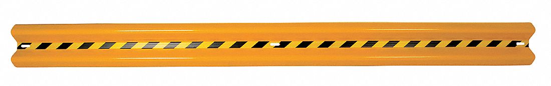 Guardrail, 12 ft Overall Lg, Guard Rail - 8VMF2|GR-12-PC-YEL - Grainger