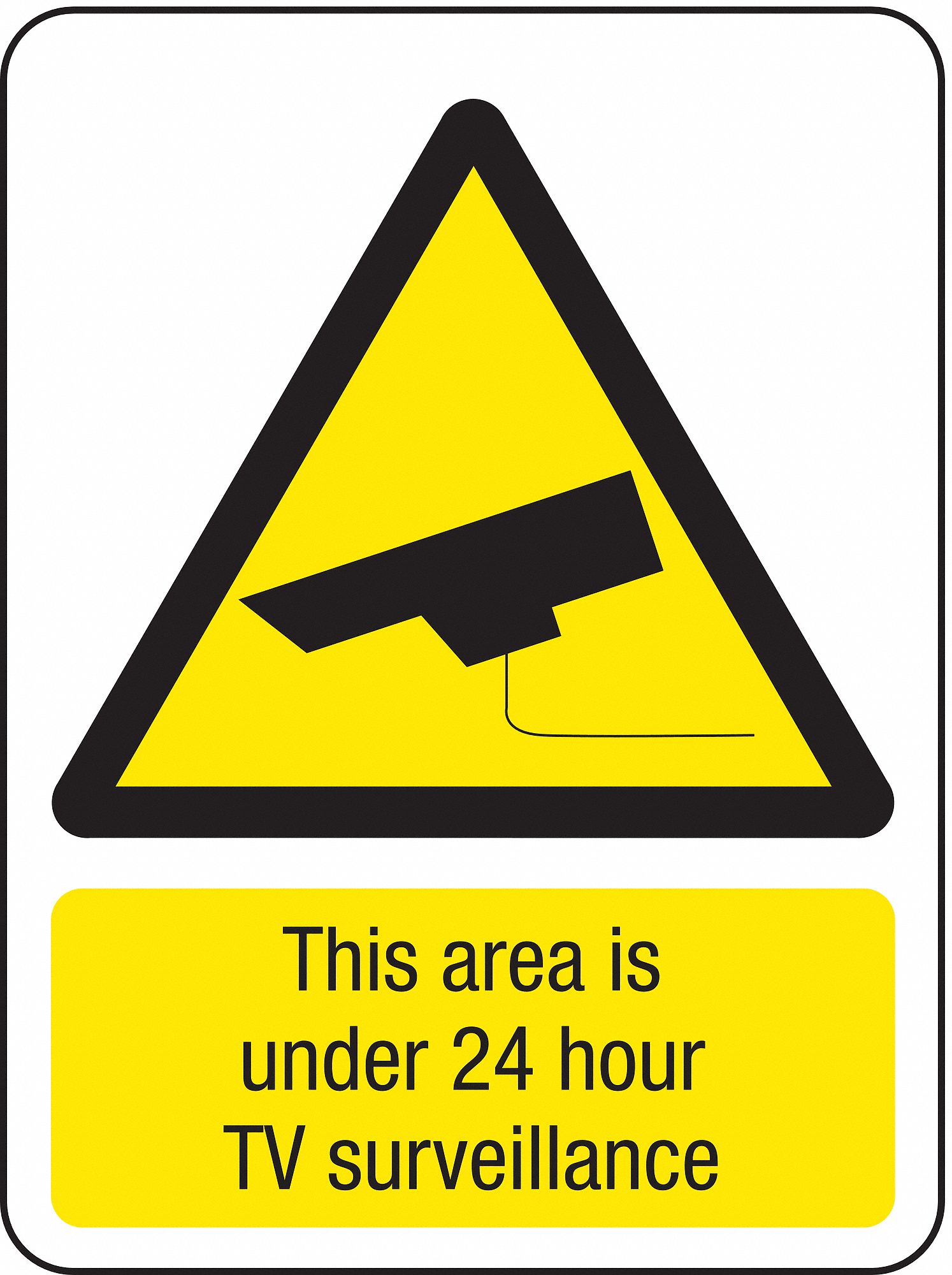 Plastic, 16 in x 12 in Nominal Sign Size, Security Sign - 8CMJ4|S1283R ...