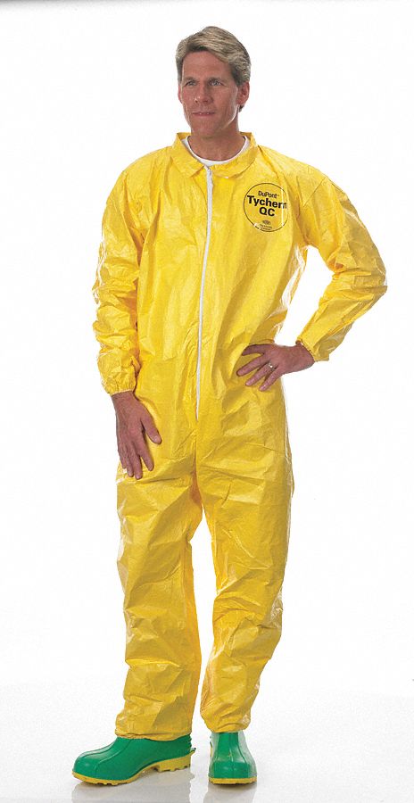 Collared Chemical Resistant Coveralls - Grainger