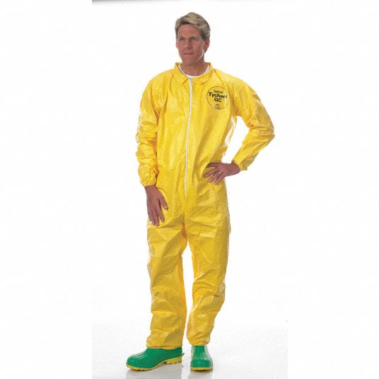 Collared Chemical Resistant Coveralls - Grainger